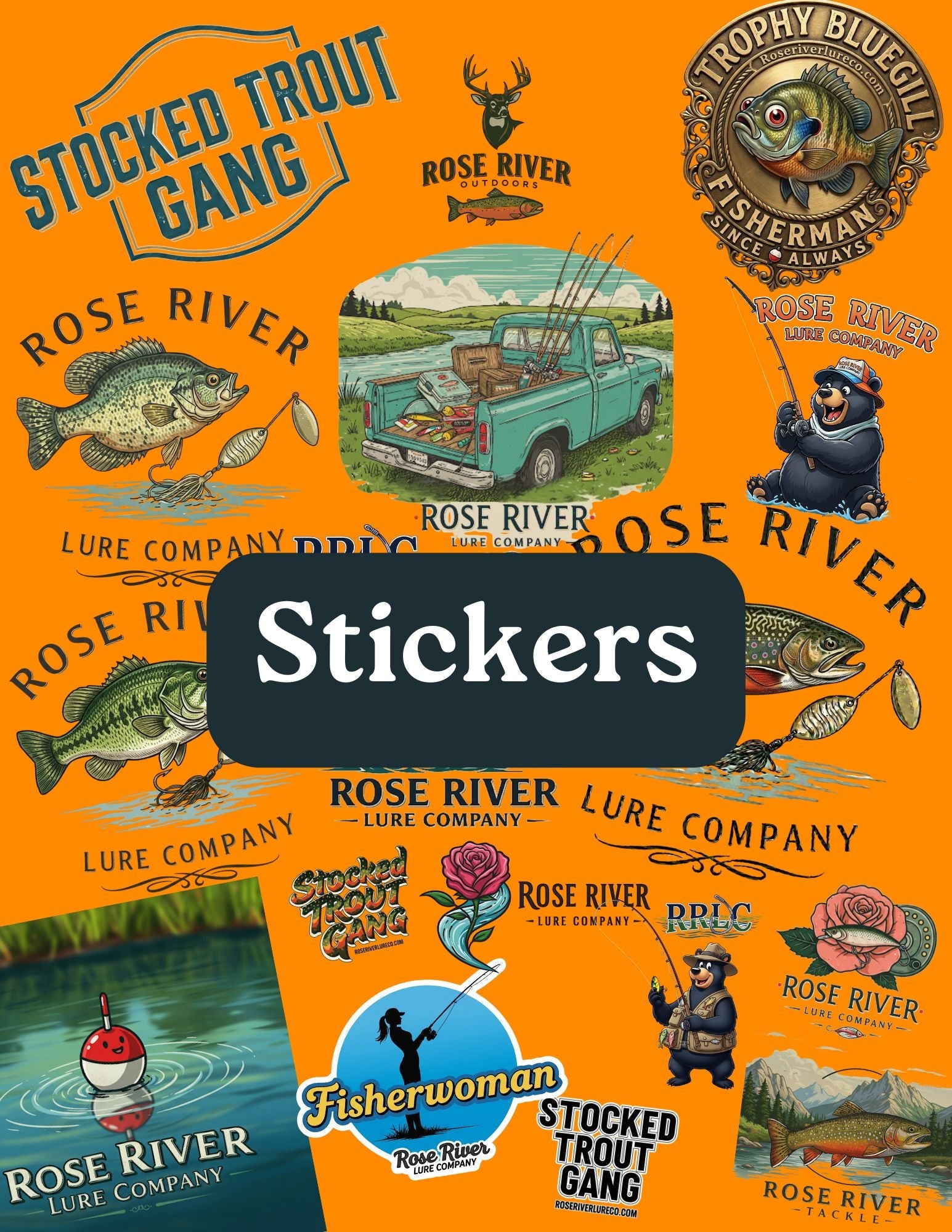 7. Stickers – Rose River Lure Company